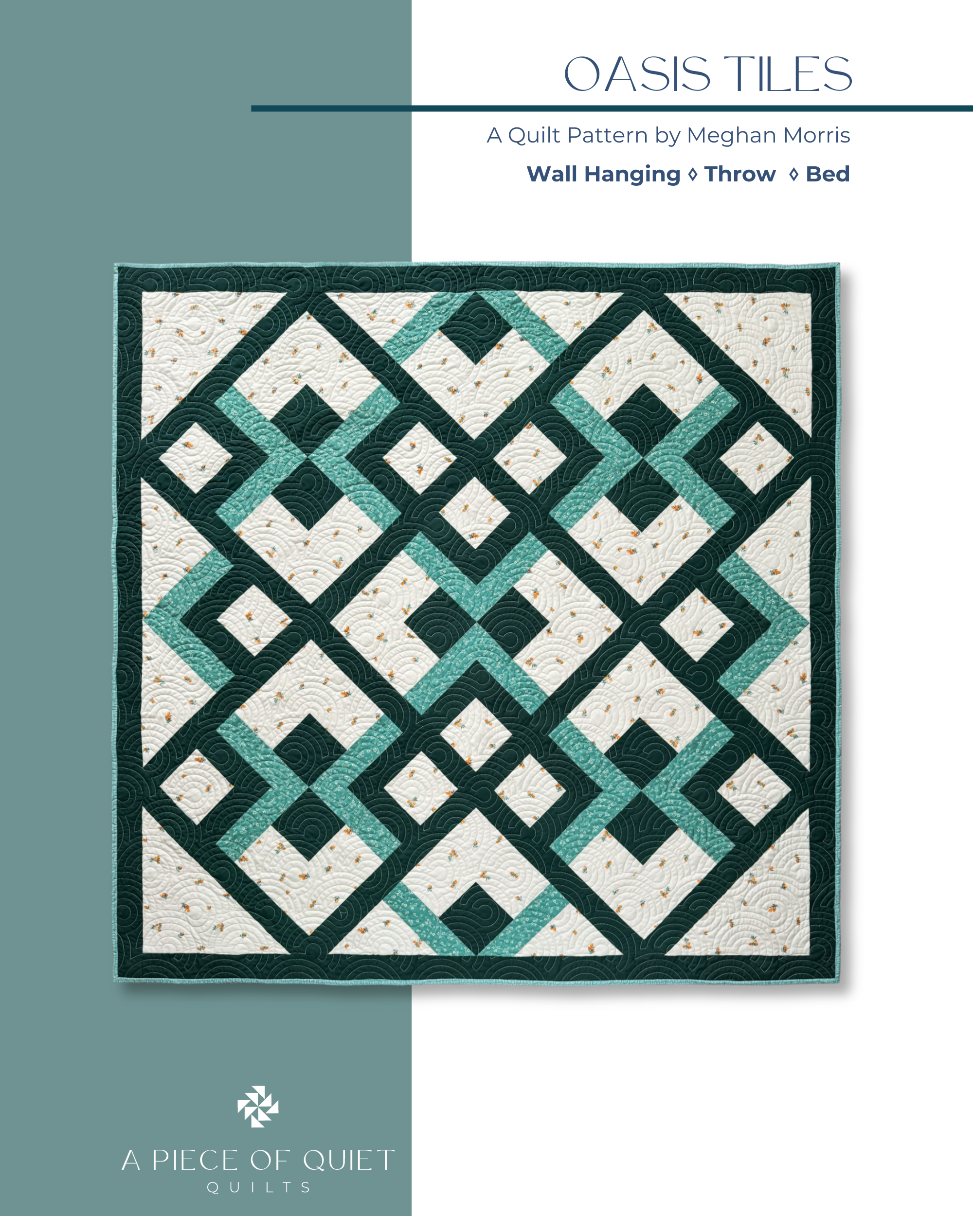 Oasis Tiles Quilt Pattern (PDF) – A Piece of Quiet Quilts