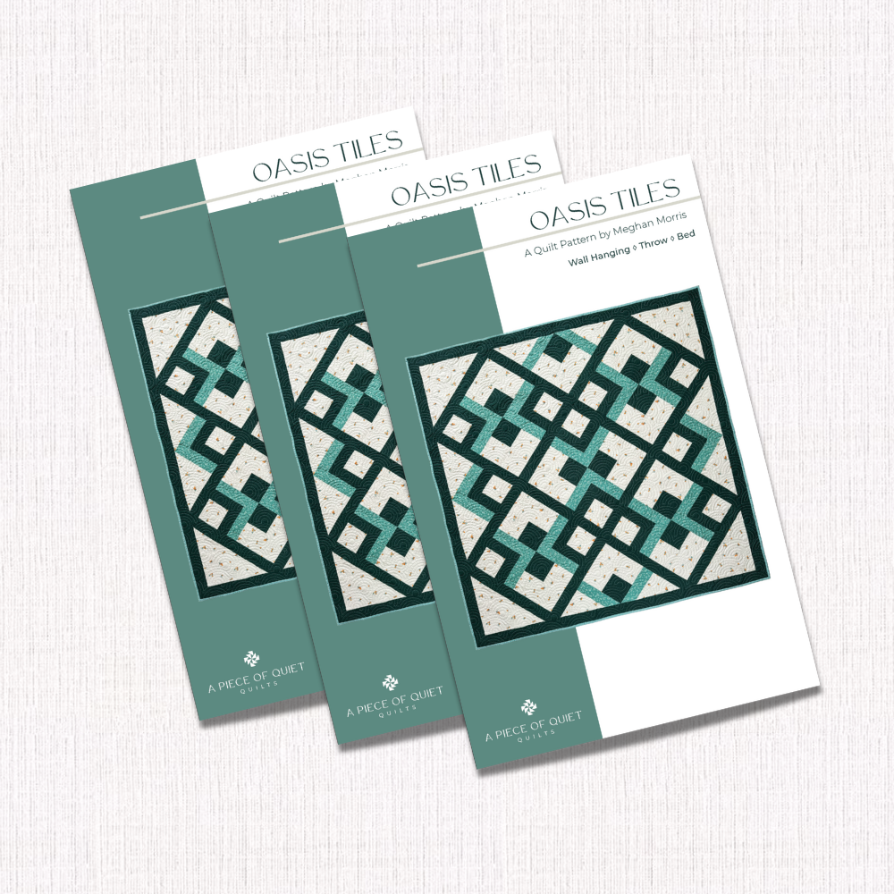 Oasis Tiles Quilt Pattern (Package of 3) – A Piece of Quiet Quilts