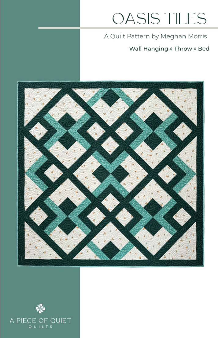 Oasis Tiles Quilt Pattern (Print) – A Piece of Quiet Quilts