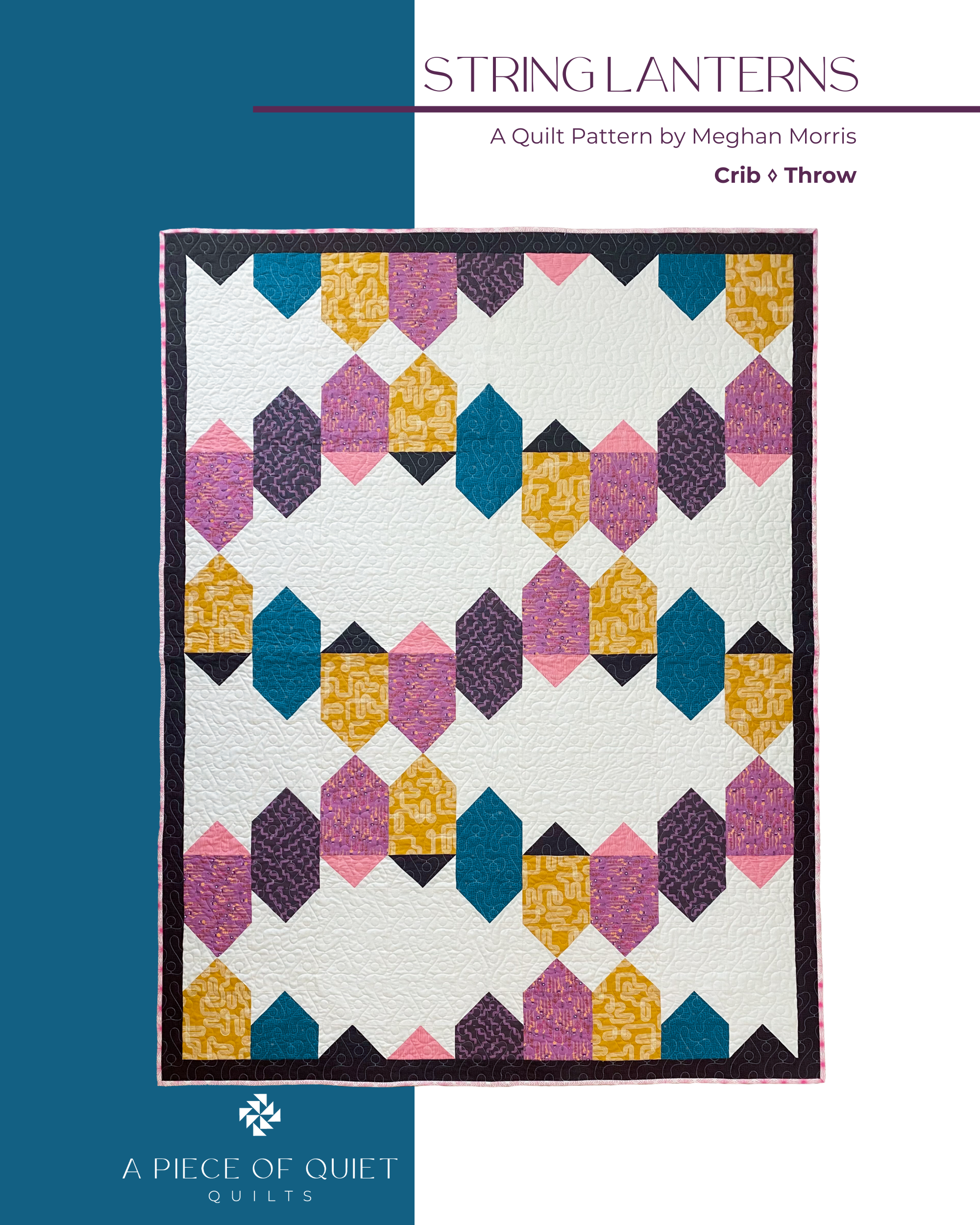String Lanterns Quilt Pattern (PDF) – A Piece of Quiet Quilts